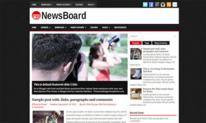 NewsBoard Blogger Template