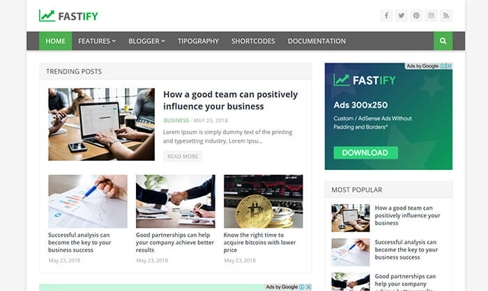 Fastify Blogger Template | Sonu